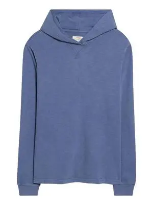 Marine Layer Luxe Slub Organic Cotton Pulllover Hoodie - Deep Cobalt