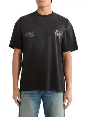 REPRESENT Eagle Logo Graphic T-shirt - Black