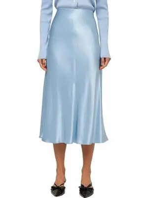 Fifteen Twenty Mia Bias Midi Skirt Glacier