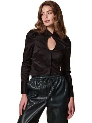 The Shirt By Rochelle Behrens The Giovanna Shirt - Black