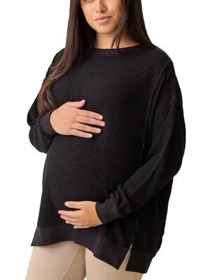 KINDRED BRAVELY Joelle Thermal Nursing Top - Black