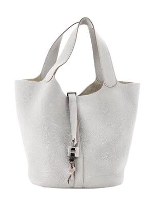 Hermès Picotin Lock Bag Clemence Gm - Grey