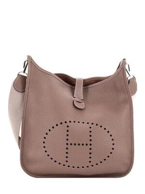 Hermès Evelyne Bag Gen Ii Clemence Gm - Grey