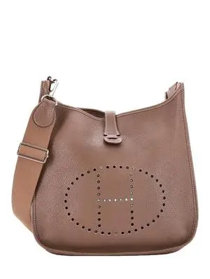 Hermès Evelyne Bag Gen Iii Clemence Gm - Grey