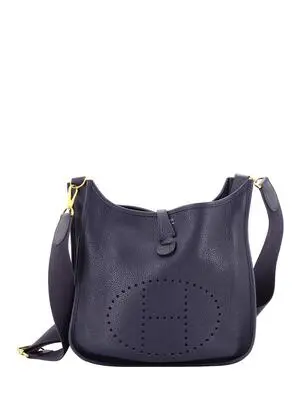 Hermès Evelyne Bag Gen Iii Clemence Pm Blue