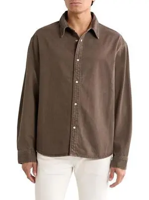 FRAME Cotton Overshirt - Brownstone