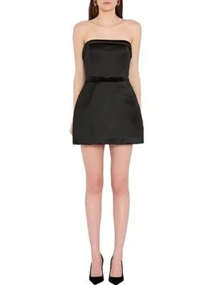 Amanda Uprichard Avalee Strapless Minidress - Blk