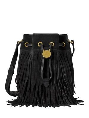 Mulberry Mini Drawstring Bucket - Black