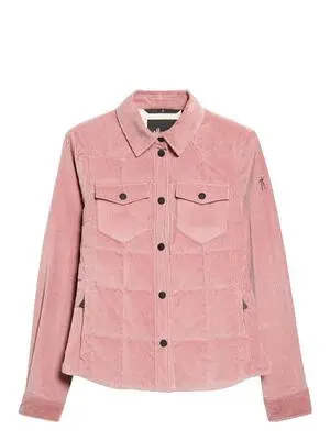 Moncler Nangy Corduroy Down Shirt Jacket - Rosette