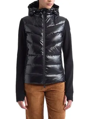 Moncler Mixed Media Down Jacket - Black