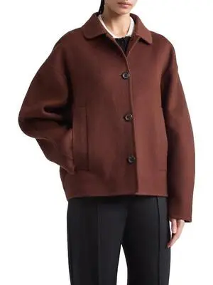 Marni Wool & Cashmere Double Face Jacket - 00m40 Marrone