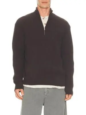 Nn07 Nn07 Danny Half Zip 6429 In Brown Deep Truffle
