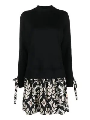 LA DOUBLEJ Sporty Floral-print Minidress
