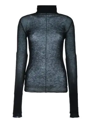 Elisabetta Franchi Turtleneck Knit Sweater - Nero