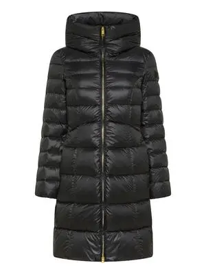 Peuterey Long Hooded Down Puffer Coat - Nero
