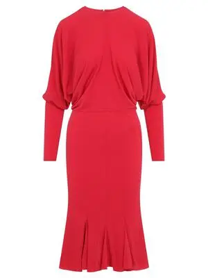 Jacquemus Jacquemus Jacquard Losange Midi Dress Red