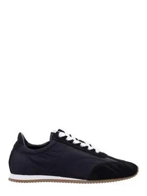 TOTEME Sport Sneakers For In Recycled Polyamide And Suede With Moisture-wicking Terry Lining - Nero