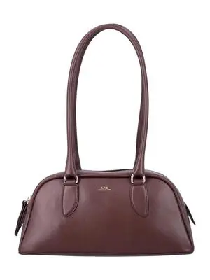 A.p.c. Leather Top Handle Shoulder Bag - Rosso