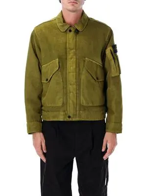 Stone Island Stone Island Men's Cotton-Blend Field Jacket Cactus