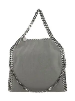 Stella McCartney Stella Mccartney Mini Chic Crossbody Bag With Diamond Cut-Chain - Height 24 Cm, Width 27 Cm Grey