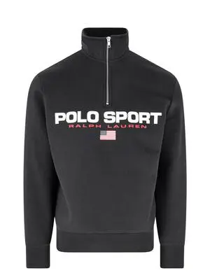 Polo Ralph Lauren Polo Ralph Lauren Men's Half-Zip Pullover Sweatshirt Black