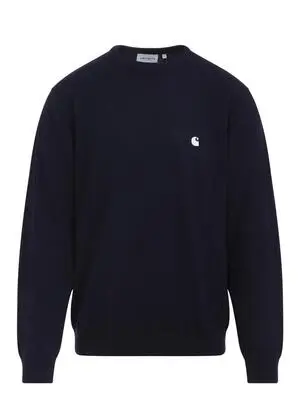 Carhartt Work In Progress Madison Wool Blend Pullover Sweater For - Blue