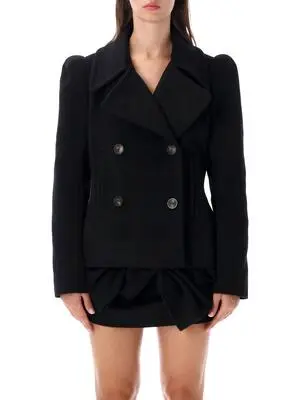 7 For All Mankind Double-breasted Blazer Jacket - Nero