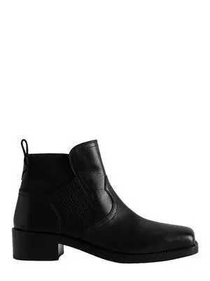 Zadig&Voltaire Igata Leather Ankle Boots Black