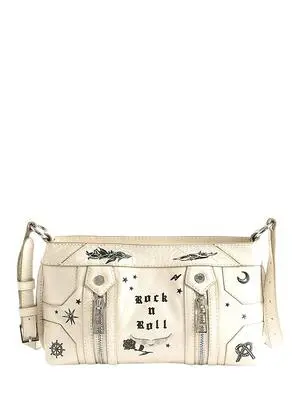Zadig&Voltaire Sunny Mood Tattoo Leather Crossbody Bag - Flash