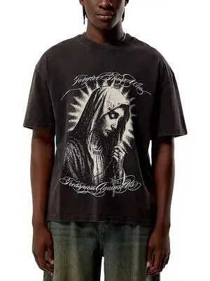 PACSUN Trespass Cotton Crewneck Graphic T-shirt - Black