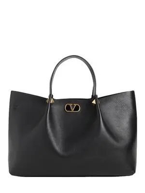 VALENTINO Vlogo Large Soft Leather Tote