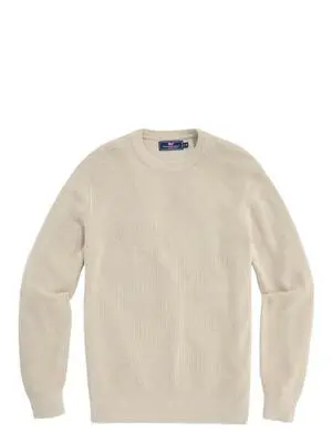 Vineyard Vines Folly Crewneck Cotton Sweater - Clam Shell