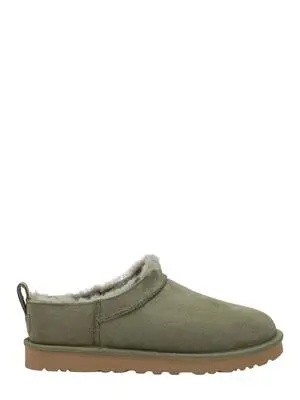 UGG Burnt Olive Classic Micro Ankle Boots Green