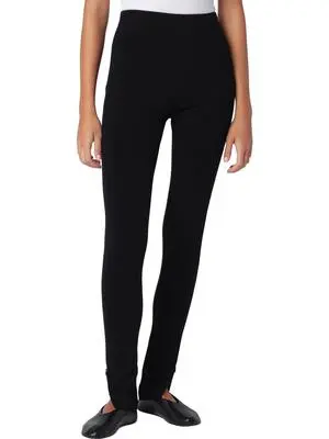 TOTEME Tight Leggings In Viscose Blend - Black