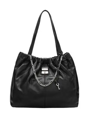 MARC JACOBS Black The Cristina Tote Bag In Leather