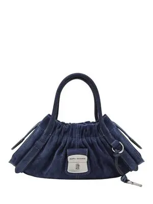 Marc Jacobs Small Navy Cristina Bag In Suede - Blue