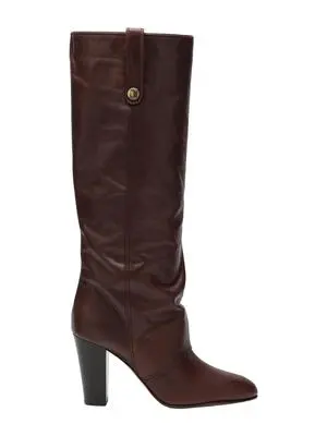 Chloé Anouk Heeled Leather Boots - Brown