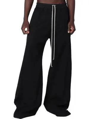 Rick Owens Pusher Trousers In Cotton, Black Black
