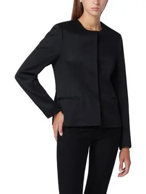 LOULOU DE SAISON Black Ema Jacket In Virgin Wool Blend