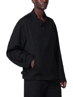 ADIDAS Y-3 Zip-up Jacket In Wool Blend - Black