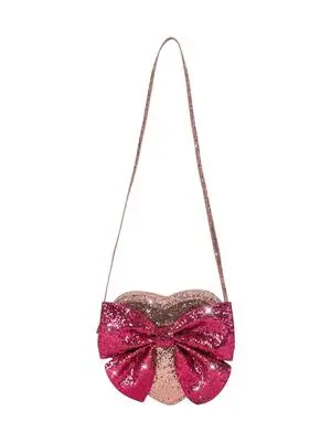 KONGES SLØJD Glitter Tut Heart Shoulder Bag - Pink