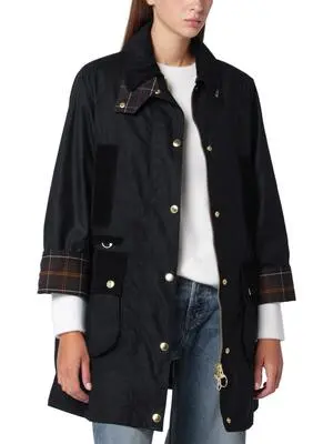 Barbour Waxed Cotton Jacket - Black
