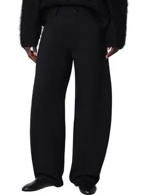 Séfr Oktai Trousers In Wool Blend - Black