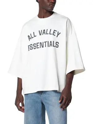 Fear Of God Ivory Cotton Merch T-shirt - White