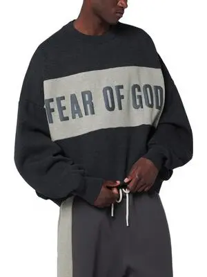 Fear Of God Dark Mélange Cotton Fleece Sweatshirt - Grey