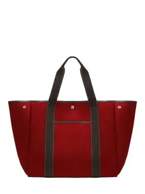 Rue De Verneuil Red Traversée L Felt Tote Bag Red