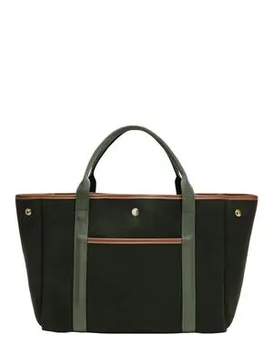 Rue De Verneuil Olive Traversée M Felt Tote Bag - Green