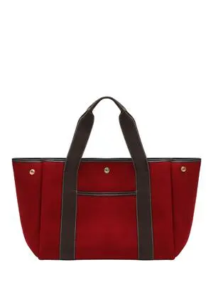 Rue De Verneuil Traversée M Pocket Flannel Bag - Red