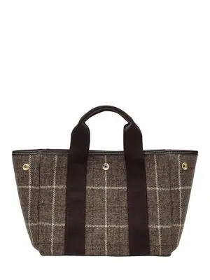 Rue De Verneuil Traversée S Flannel Bag - Brown