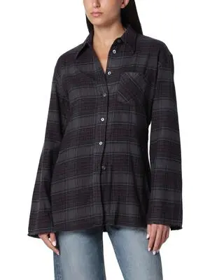 Our Legacy Daisy Checked Cotton Flannel Shirt - Black